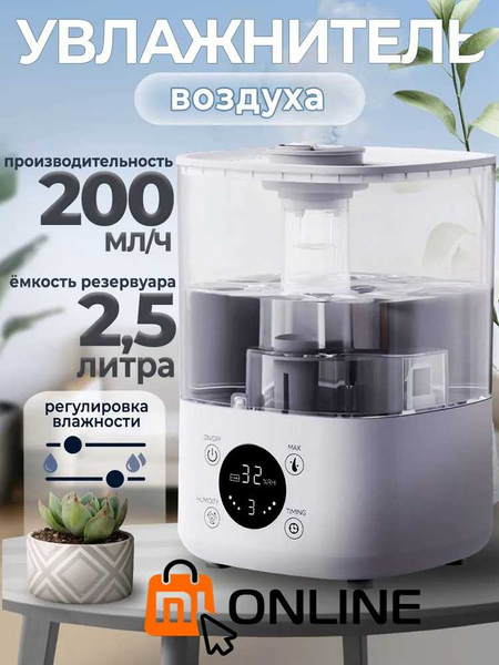 Умный увлажнитель воздуха Xiaomi Lydsto Humidifier F100S 2.5 л, EU