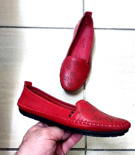 Мокасины Gucci Italy,(лимон, шоколадные, красные) кожа, 36,37,38-разм!