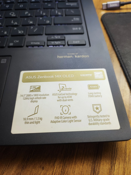 Asus zenbook 14x oled
