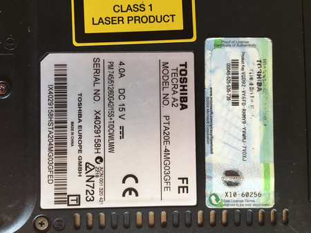 Ноутбук Toshiba