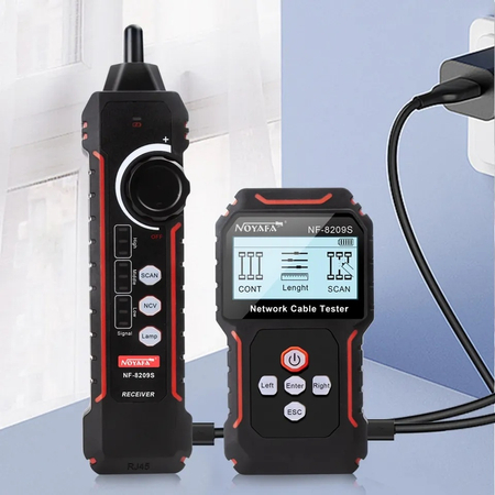 Многофункциональный тестер Noyafa NF-8209S, tester ethernet lan rg45
