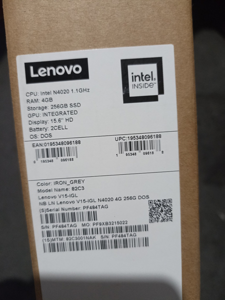 Lenovo нотбук 2024 янгидай коробка документ
