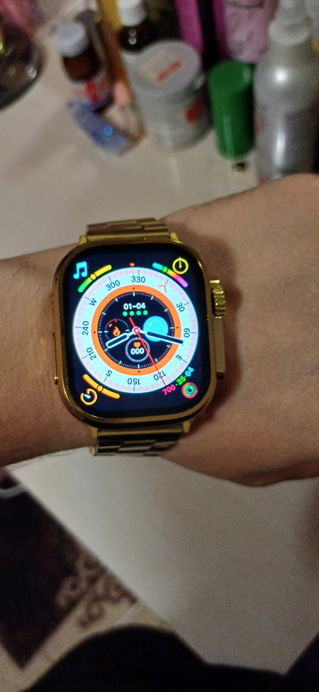 Assalom alekum soat sotiladi Gold Smart Watch 45mm idial holatda