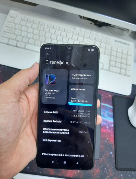 Xiaomi redmi not 8 pro 128 tali