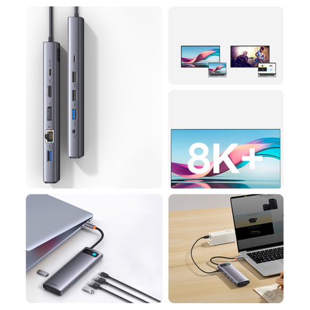 USB Hub Baseus Metal Gleam Series HUB 12 in 1