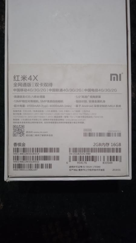 Redmi 4X sotiladi