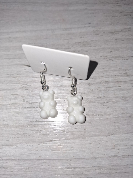 Сережки мишки ручной работы