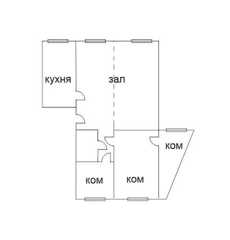 Продается 3х ком. квартира, ор-р:Ц12 Камолон Ош, 110м2