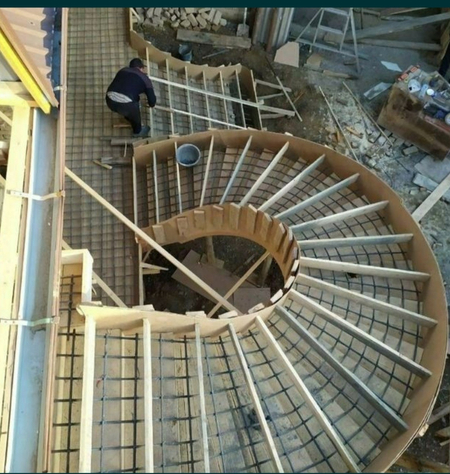 Beton zinalar лестница