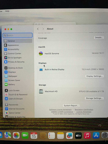 Apple Macbook Pro + 1 SIKL Yangi + 1 Terabayt  Srochna Touchbar