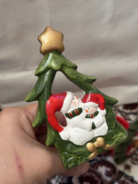 Новогодние подсвечники 2 шт