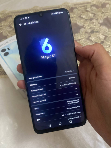 Honor X7A 4+2/128 Holati ideal srochna