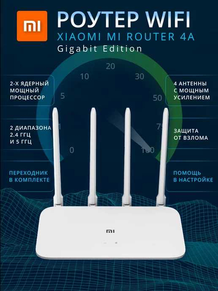 Xiaomi Wi-Fi роутер 4A Gigabit Edition global