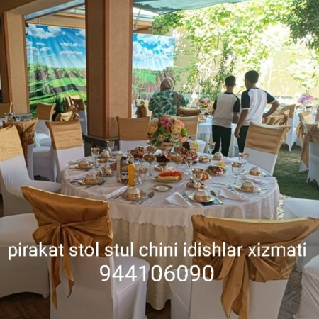 Stol stul chini idishlar pirakati