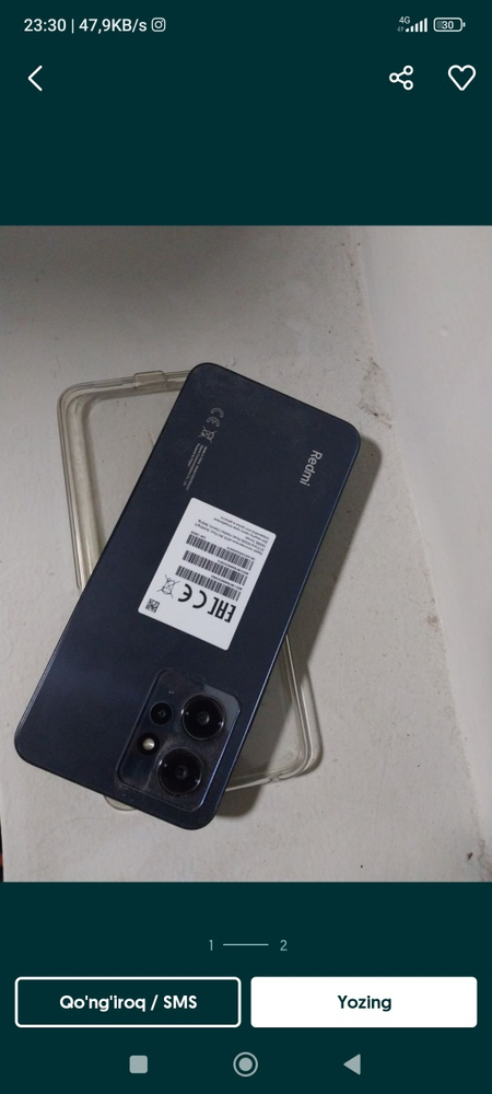Redmi not 12 tiniq