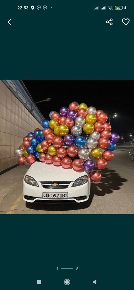 Shar vozdushniy uchar shar geliviy gazoviy (Dastavka yandex)