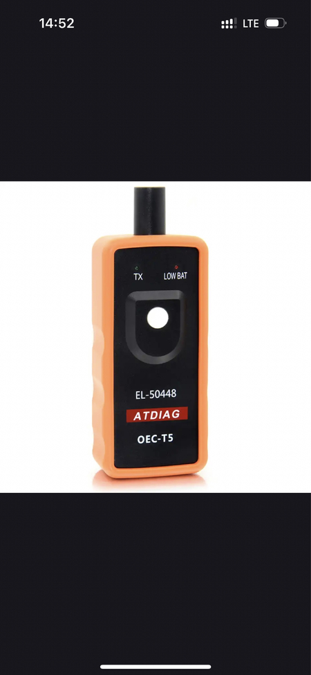 Инструмент сброса TPMS контроля давления в шинах