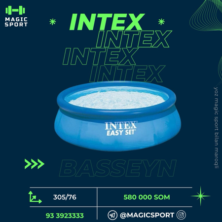 Basseyn INTEX. Turli o’lcham,yuqori sifat,ishonchli mahsulot siz un!