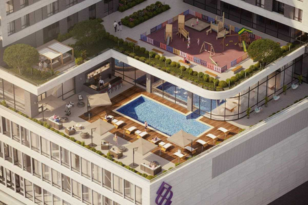 3 комнатная в башнях близнецах Modera Towers, коробка 77м2