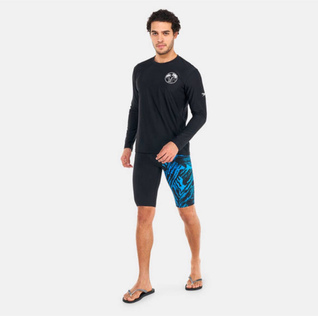 Speedo UPF50 плавательная футболка гидроодежда для плавания гидромайка
