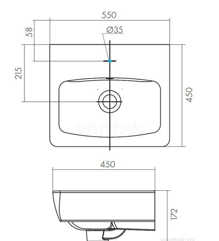Раковина Santek Нео 55 1WH302185