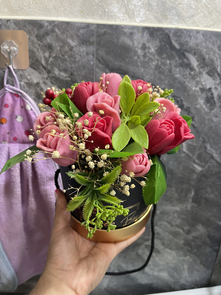 Готовые цветы из мыла
