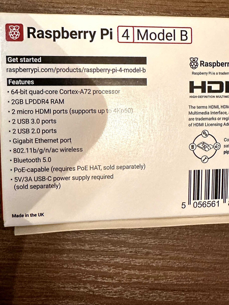 Raspberry pi4 4GB