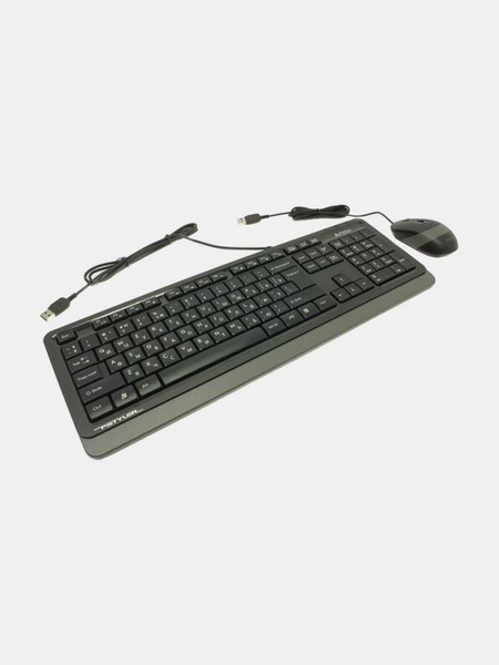 Проводной набор (клавиатура + мышь) A4Tech F1010 (White, Black)