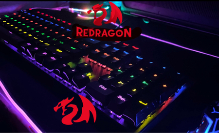 Мега скидка механическая клавиатура Redragon с RGB подсветкой