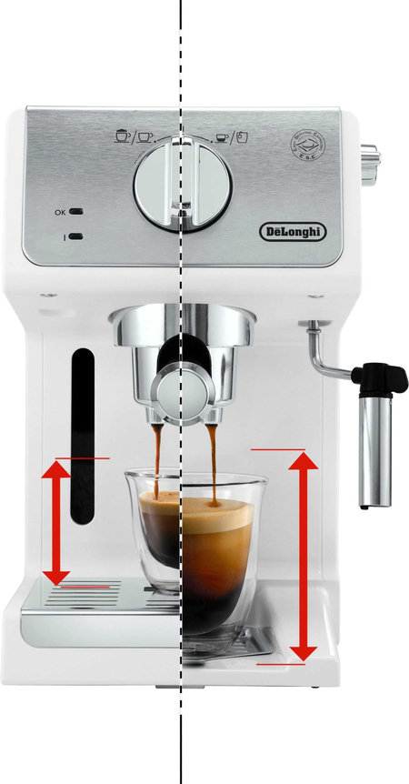 Кофеварка рожковая De'Longhi ECP 33.21.W (белая, с капучинатором)