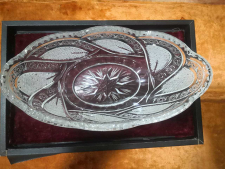 Хрустальная ваза ,импортная.