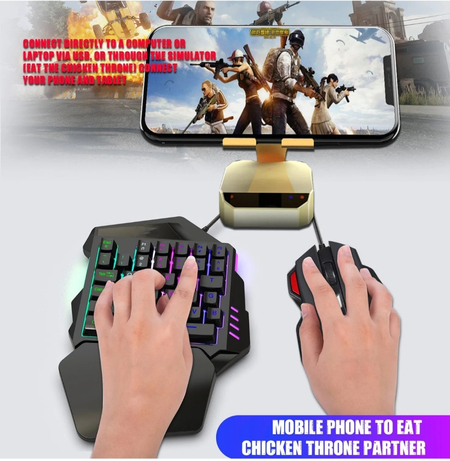 4 в 1 Мобильная игровая клавиатура мышь combo Pack