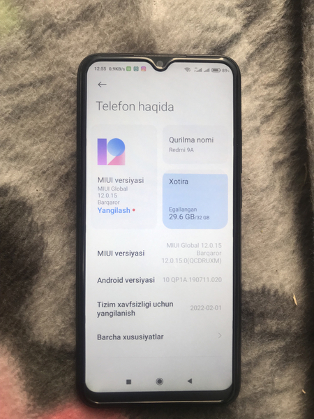 Kafolat redmi a 9