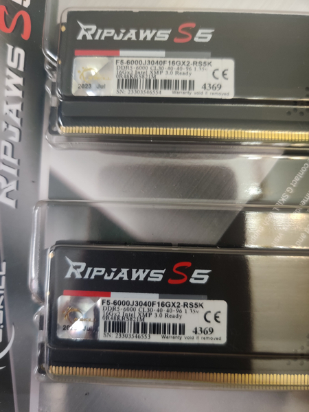 G.skill Ripjaws S5 32gb (2x16gb) DDR5 6000Mhz