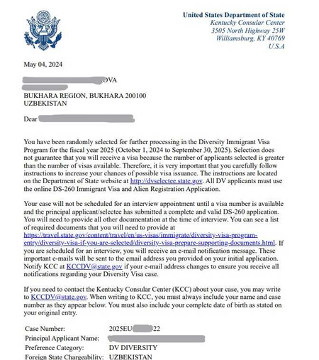 Green card (Грин карт) DV2025
