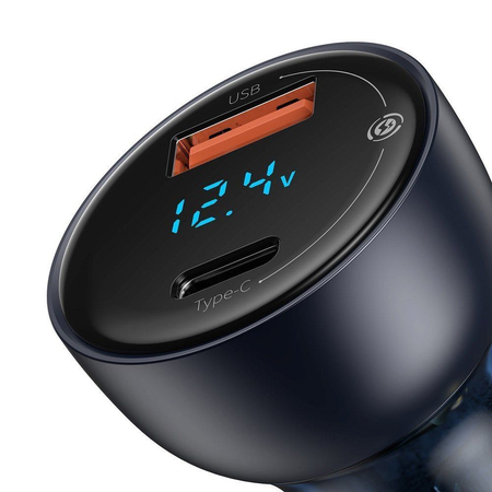 Автомобильная зарядка Baseus Digital DisplayDual Quick Charger Car 65W