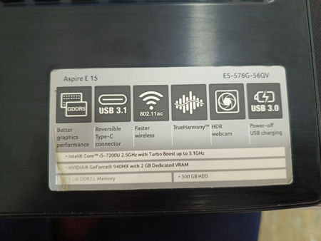 Noutbuk ACER E15