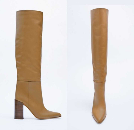 Zara сапоги из натуральной кожи. Новые, с биркой. Размер 38
