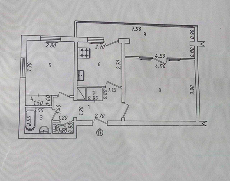 СВОЯ! Ц 1   
Улица Садыка Азимова 2/6/9  
Общий коридор  60м² срочно