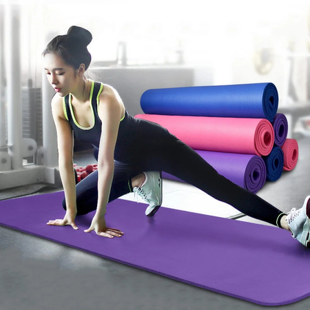 Коврик для йоги и гимнастики с чехлом YOGA MAT мат