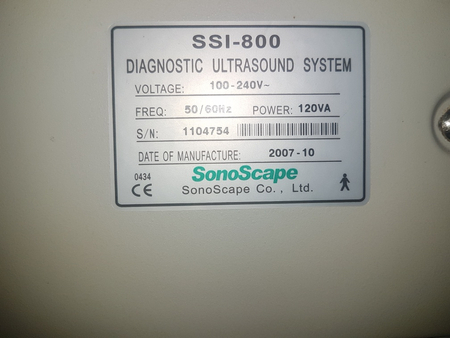УЗ СКАНЕР sonoscape ssi-800
