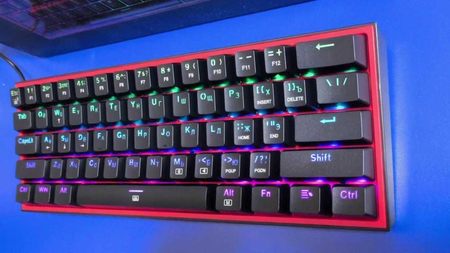 Механическая клавиатура Redragon FIZZ RGB K617 (60%) красные свичи
