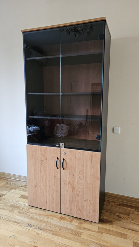 Шкаф офисный из ЛМДФ Разм. 185х80х40см