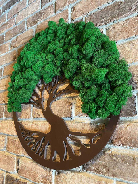 Картина из стабилизированного мха Tree