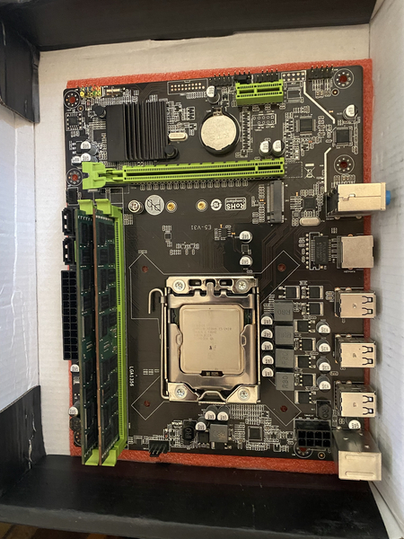Платформа на Xeon e5 2420 8gb оперативка материнка Qiyida