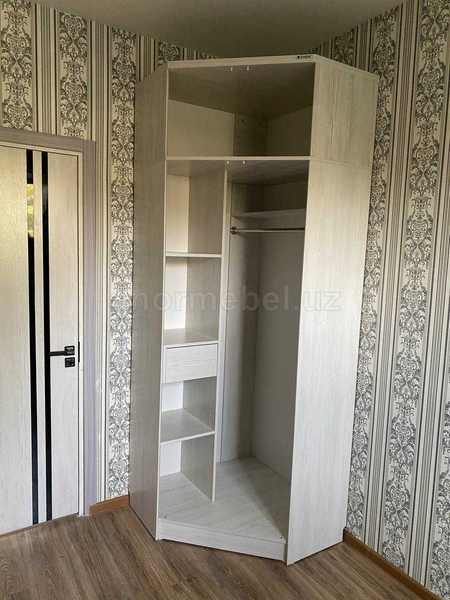 Угловой шкаф с антреслью шараф мебель YORQIN