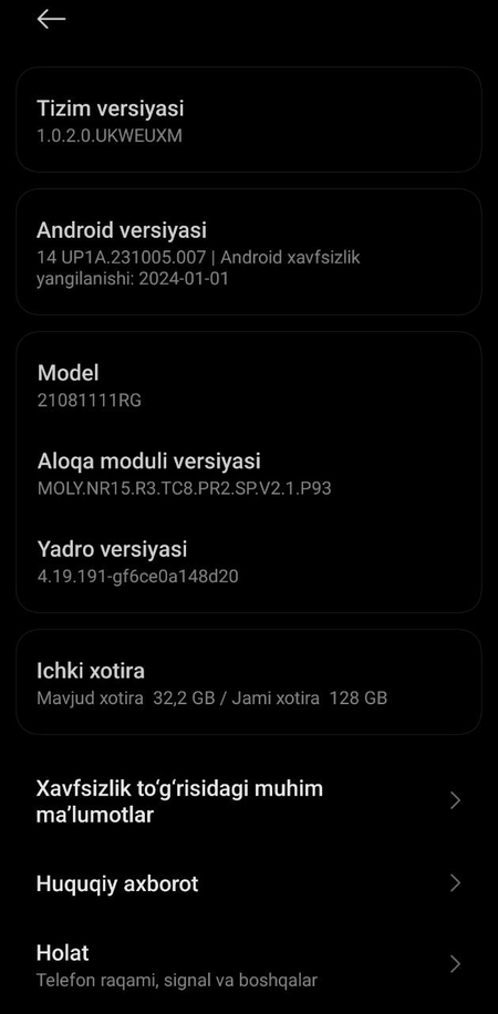 Xiaomi 11 T srochna sotiladi