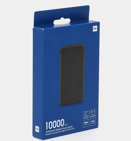 Внешний аккумулятор Mi Power Bank чёрный 10000 мА/ч
