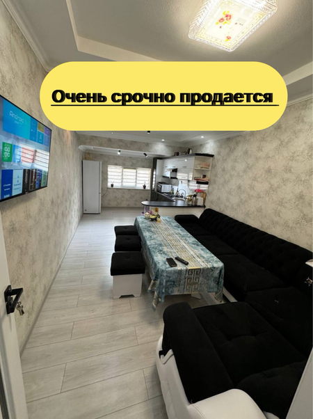 Очень срлчно продается 84кв 3х ком кв в новостройке.адресСагдиана