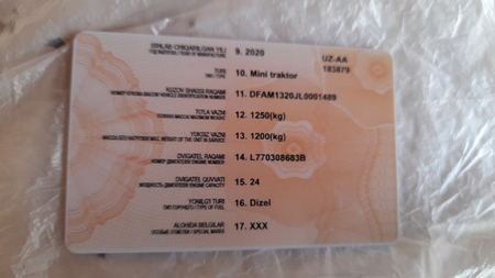 DONFING мини трактор сотилади.